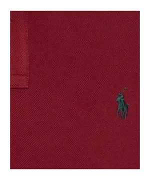 Polo Ralph Lauren Logo-embroidered Straight Hem Polo Shirt - Red