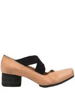UMA WANG Contrasting Toe-cap Pumps - Brown