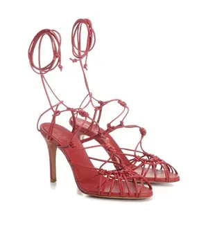 FORTE_FORTE Tubular Lace-up High Heel Sandals