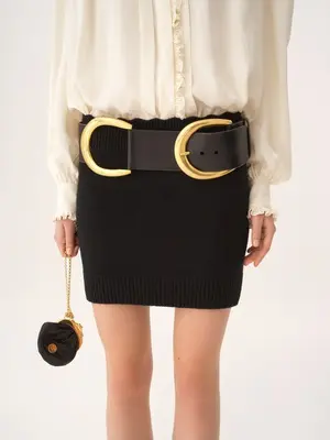 Chloé Knitted Mini Skirt - Black