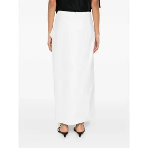 Khaite High-waisted Asymmetrical Hem Skirt