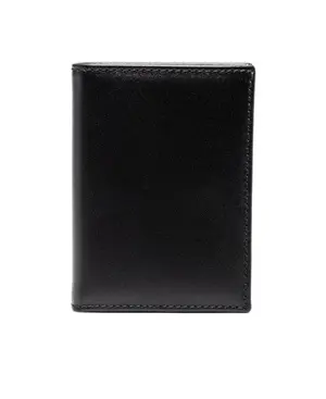 Comme Des Garçons Logo Printed Bi-fold Wallet - Black
