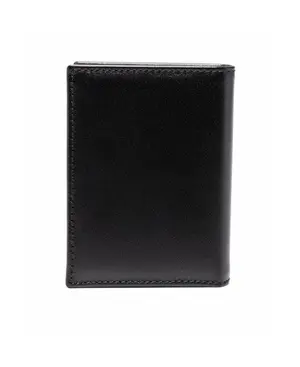 Comme Des Garçons Logo Printed Bi-fold Wallet - Black