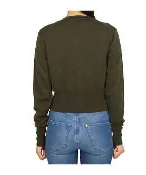 VIVIENNE WESTWOOD Orb Embroidered Cropped Cardigan - Green