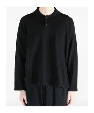 BODE Open-knit Collared Polo Shirt With Button Closure
