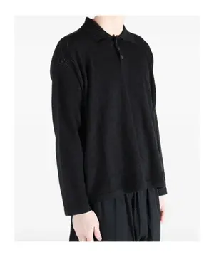 BODE Open-knit Collared Polo Shirt With Button Closure