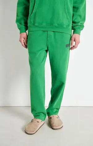 American Vintage Plizzy Logo-print Track Pants - Green