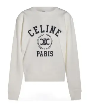 Celine Oversized Sweatshirt In Cotton Fleece - No