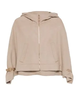 Max Mara Zip-up Hooded Jacket