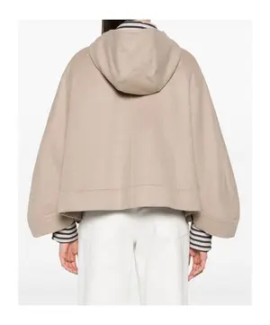 Max Mara Zip-up Hooded Jacket