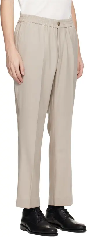 Ami Elasticated Waist Trousers - Black
