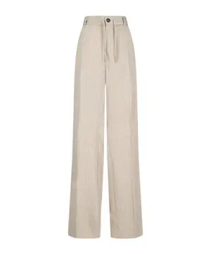 DARKPARK Pinstriped Wide Leg Trousers