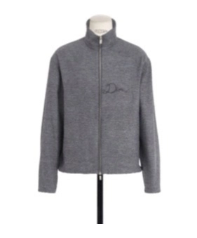 Dior Zipped Shirt With Ribbon Embroidery - No