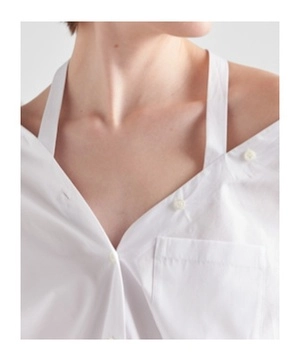 Prada Oversized Long-sleeved Shirt With Enamelled Triangle Logo