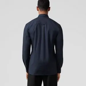Burberry Logo-embroidered Long-sleeved Shirt