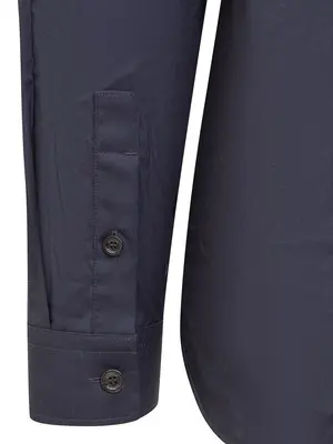 Burberry Logo-embroidered Long-sleeved Shirt