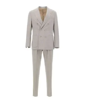 Eleventy Double-breasted Slim-fit Suit