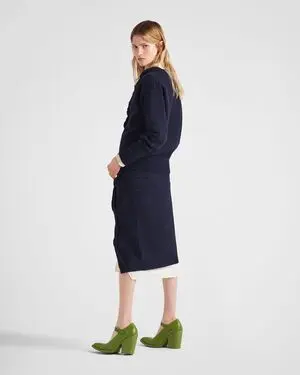 Prada V-neck Buttoned Cashmere Jumper