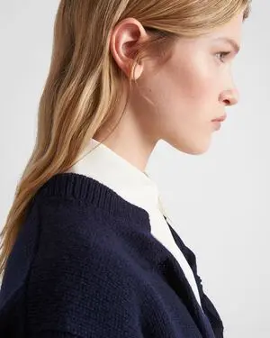 Prada V-neck Buttoned Cashmere Jumper