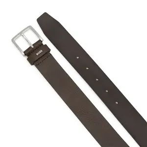 Hugo Boss Leather Belt With Buckle - Black