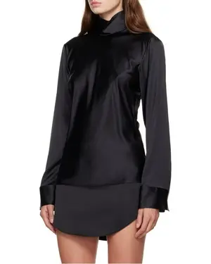 COURREGES Asymmetrical Top With Stand Collar