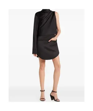 COURREGES Asymmetrical Top With Stand Collar