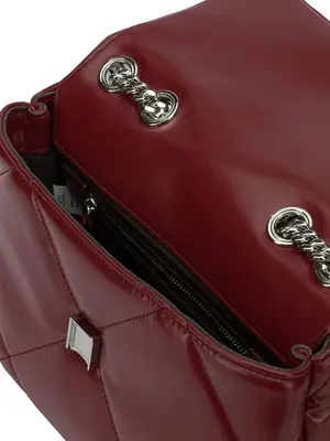 Tory Burch Small Kira Diamond Quilt Convertible Shoulder Bag - Brown