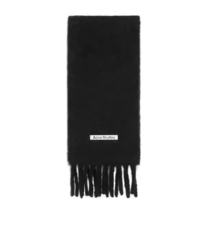 Acne Studios Fringed Scarf - Black