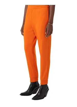 Burberry Logo Embroidered Track Pants - Orange