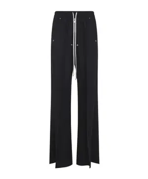 Rick Owens Drawstring Pants With Rivet Details - Black