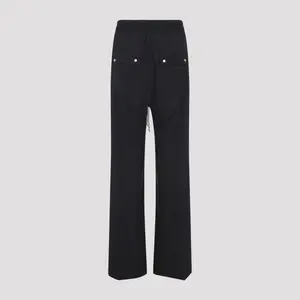 Rick Owens Drawstring Pants With Rivet Details - Black