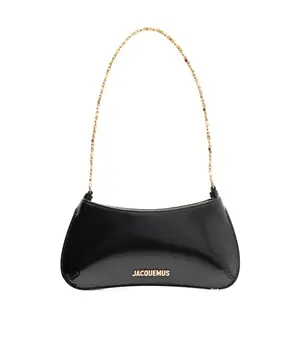 Jacquemus Small Bisou Chaine Shoulder Bag - Black
