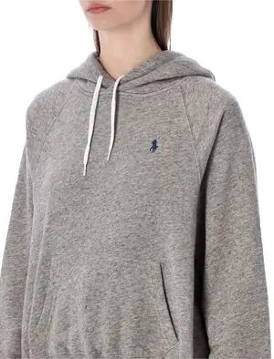 Polo Ralph Lauren Embroidered Pony Drawstring Hoodie - Gray