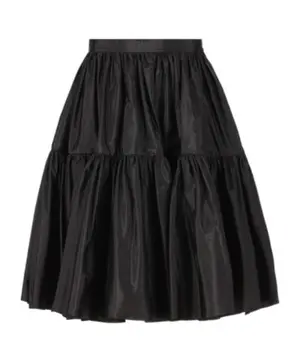 Valentino Garavani High Waist Ruffled Skirt - Black