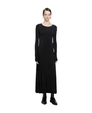 JIL SANDER Open Back Knotted Midi Dress