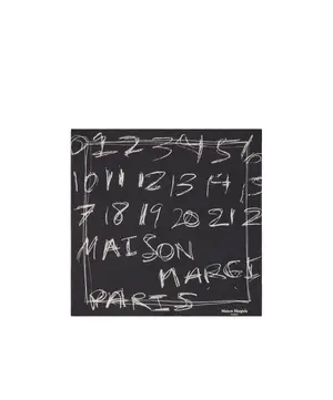 MAISON MARGIELA Scribbled Numerical Foulard - Black