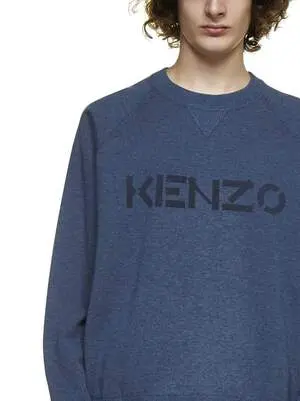 Kenzo Logo Crew Neck Jumper - Blue