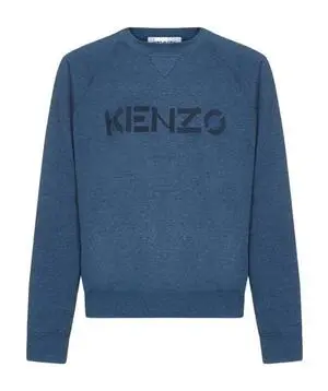 Kenzo Logo Crew Neck Jumper - Blue