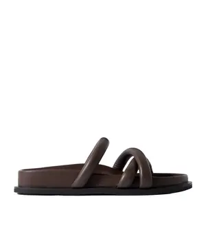 ST. AGNI Leather Slides