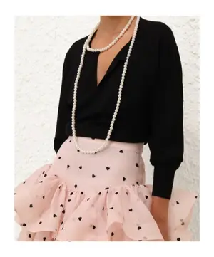 Zimmermann Wool Sweater With Detachable Pearl Necklace