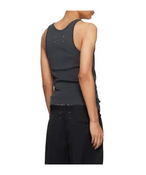 MAISON MARGIELA Sleeveless Crewneck Top - Charcoal