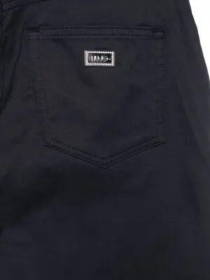 Liu Jo Logo Patch Tailored Trousers - Black