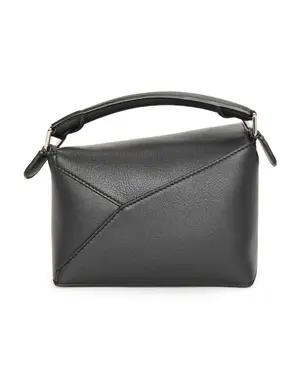 Loewe Mini Puzzle Top Handle Bag - Black