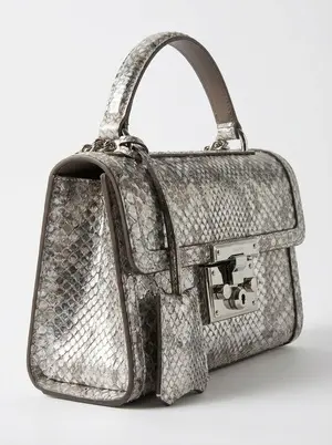 Gucci Padlock Python Small Top Handle Bag