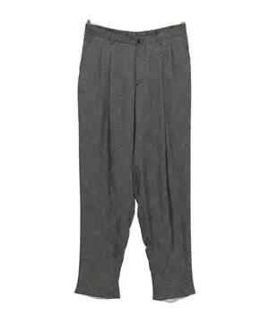 Giorgio Armani Textured Chevron Pattern Tailored Trousers