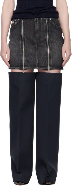 JEAN PAUL GAULTIER Zip Front Mini Skirt