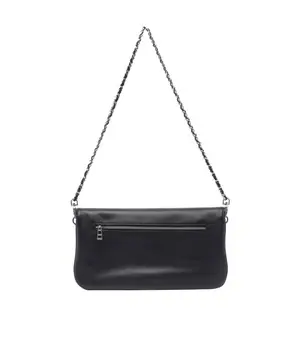 Zadig&Voltaire Graffiti Print Fold-over Shoulder Bag - Black
