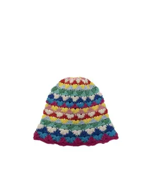 Alanui Over The Rainbow Crochet Knitted Hat - Multicolor
