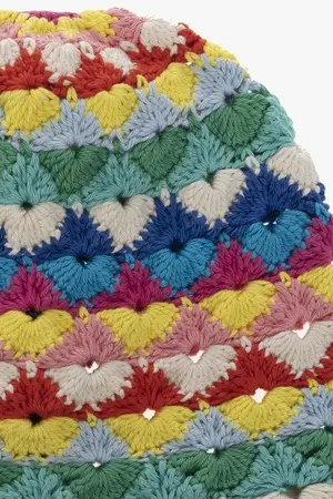 Alanui Over The Rainbow Crochet Knitted Hat - Multicolor