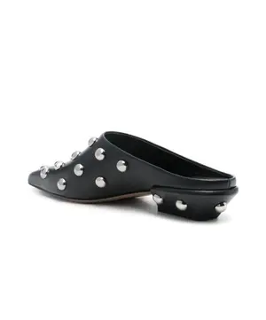 Paris Texas Embellished Square Toe Mules